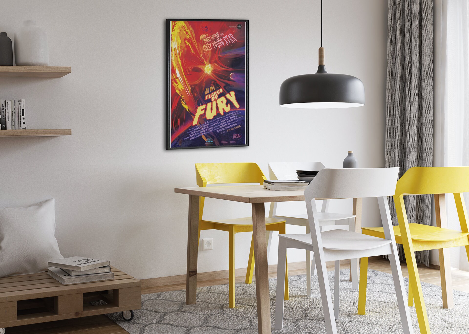 Flares of Fury! an Angry Young Star - NASA Space Horror Movie Poster ...