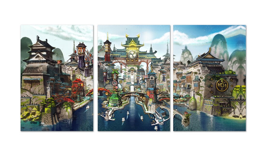 Final Fantasy XIV (14) Online Poster | Kugane Set of 3 Posters ...