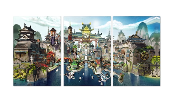 Final Fantasy XIV 14 Online Poster Kugane Set of 3 Posters - Etsy