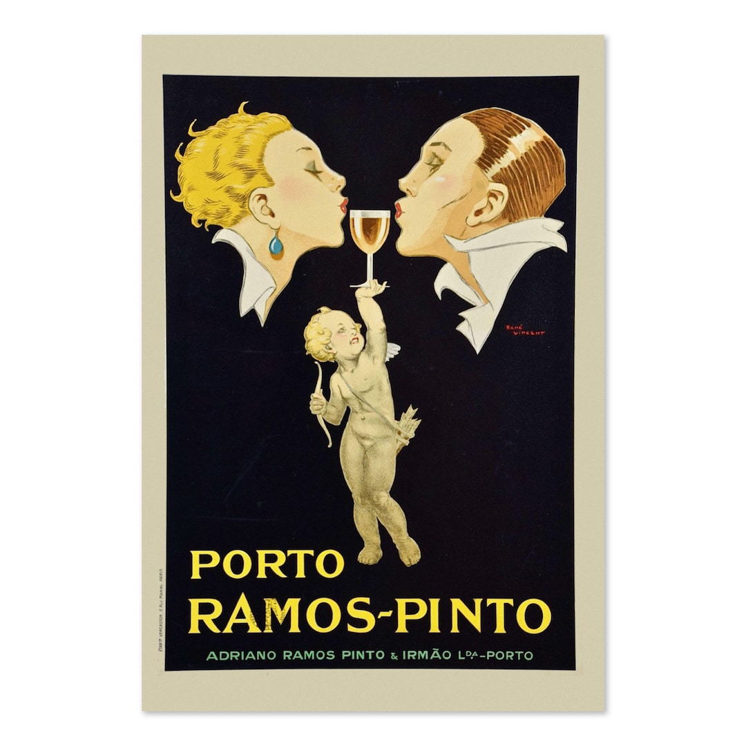 Porto Ramos-pinto 1920s Vintage Port Liquor Wine Art Poster | Classic ...