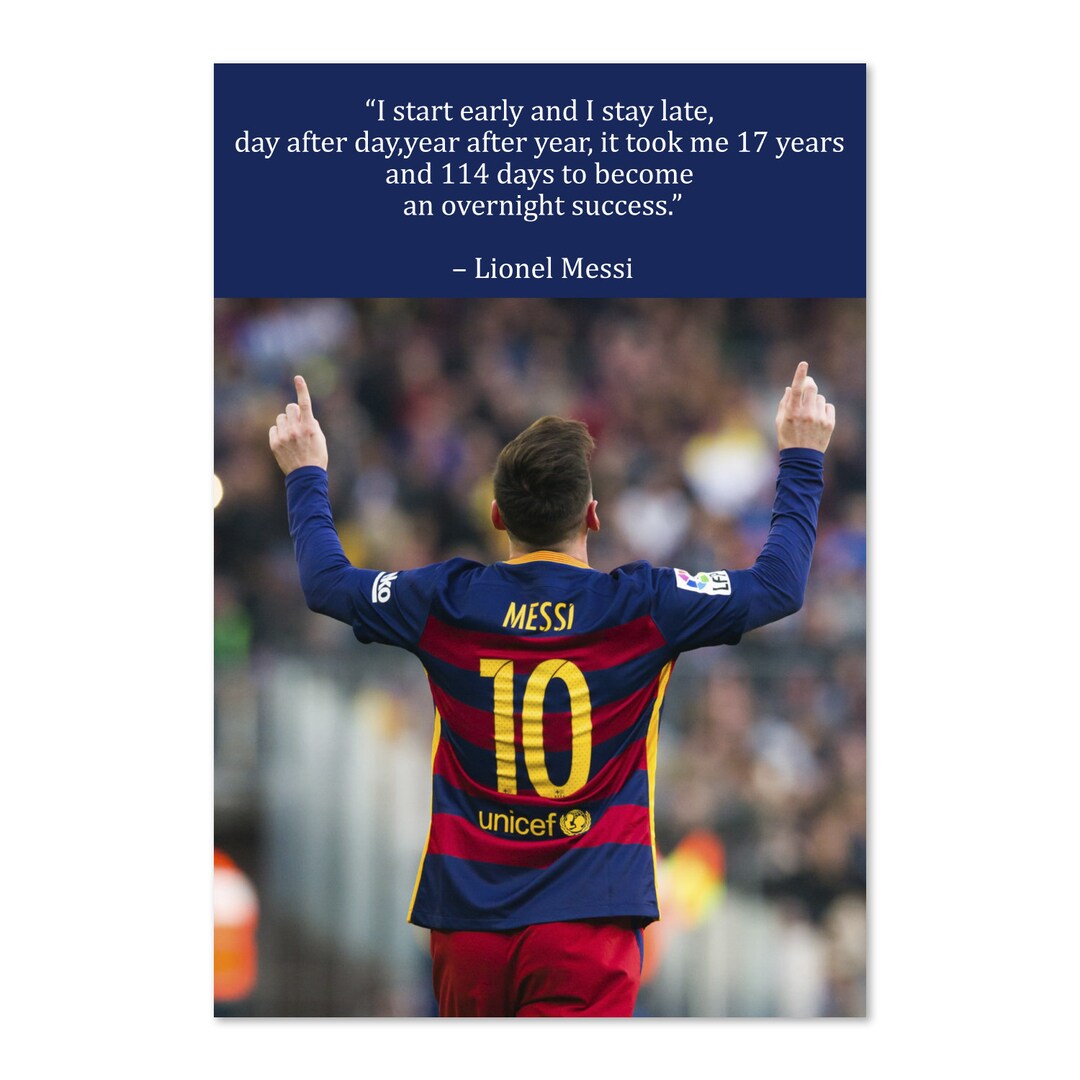 Lionel Messi Poster 01 | Soccer - Football Motivational Art ...