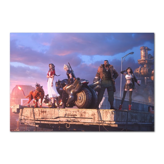Final Fantasy VII 7 Poster Leaving Midgar Render Art 01 - Etsy