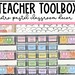 Retro Pastel Teacher Toolbox Labels Happy Classroom Decor - Etsy