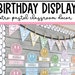 Retro Pastel Birthday Display Happy Classroom Decor - Etsy