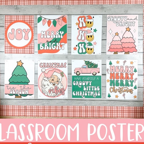 Christmas Classroom Posters Classroom Decor Retro - Etsy