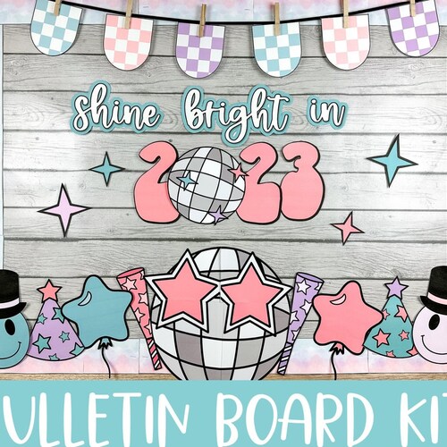 Christmas Bulletin Board Kit Classroom Decor Neutral - Etsy