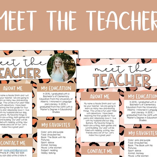 MODERN LEOPARD Birthday Display Cheetah Classroom Decor | Etsy