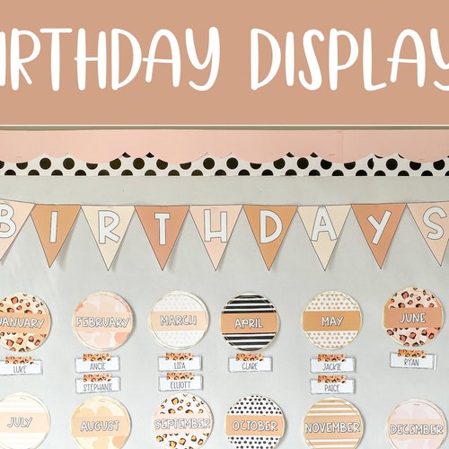 MODERN LEOPARD Classroom Decor Bundle Editable Cheetah - Etsy