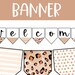 MODERN LEOPARD Banner Bunting Bulletin Board Cheetah - Etsy