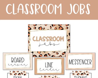 MODERN LEOPARD Birthday Display Cheetah Classroom Decor | Etsy