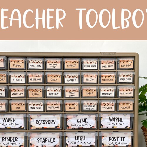 MODERN LEOPARD Classroom Decor Bundle Editable Cheetah - Etsy