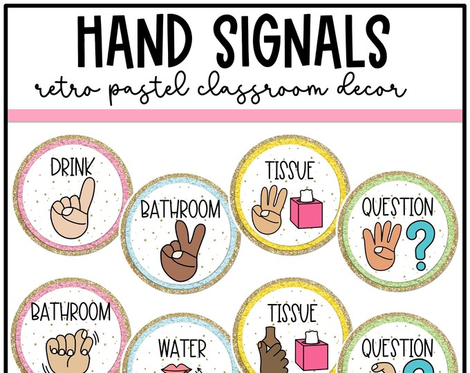 Retro Pastel Alphabet Posters Classroom Decor - Etsy