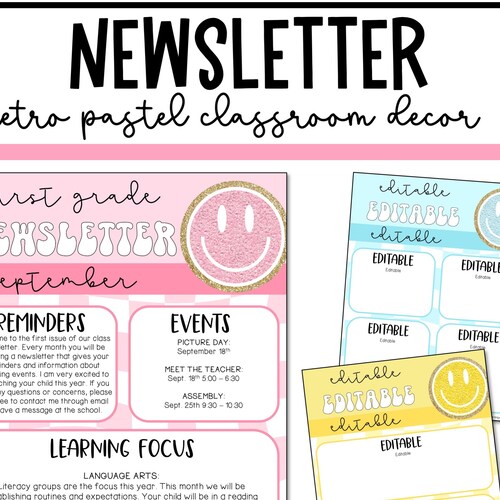 Retro Pastel Teacher Toolbox Labels Happy Classroom Decor - Etsy