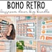 Boho Retro Classroom Decor Bundle Editable 70's - Etsy