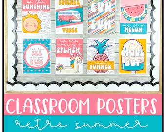 Boho Bulletin Board Kit Retro Classroom Decor Groovy - Etsy