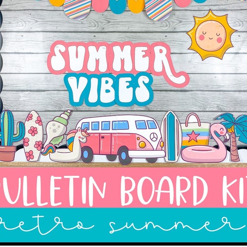 Rolling Into Summer Bulletin Board Camper Van Display Kit - Etsy