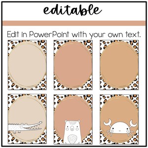 Modern Leopard, Alphabet Posters, Cheetah Classroom Decor, Editable - Etsy