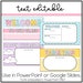 Pastel Powerpoint and Google Slides™ Templates for Teachers With Timers ...