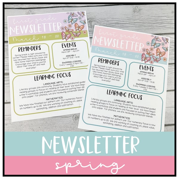 Newsletter Template - Etsy