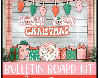 Christmas Pink Bulletin Board Kit, Pinkmas Nutcracker Classroom Decor ...