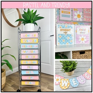 Pastel Dreams Decor Bundle | Editable | Theme | Rainbow Cloud ...