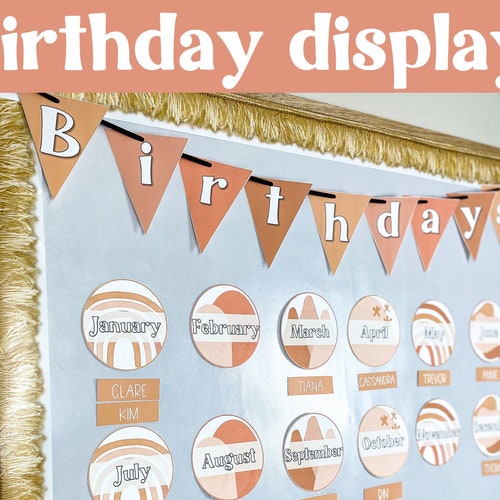 Boho Retro Birthday Display Daisy Classroom Decor - Etsy