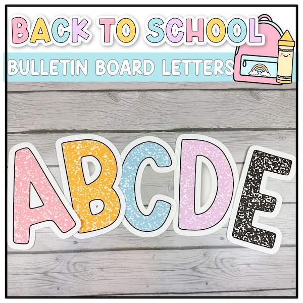 Bulletin Board Letters - Etsy