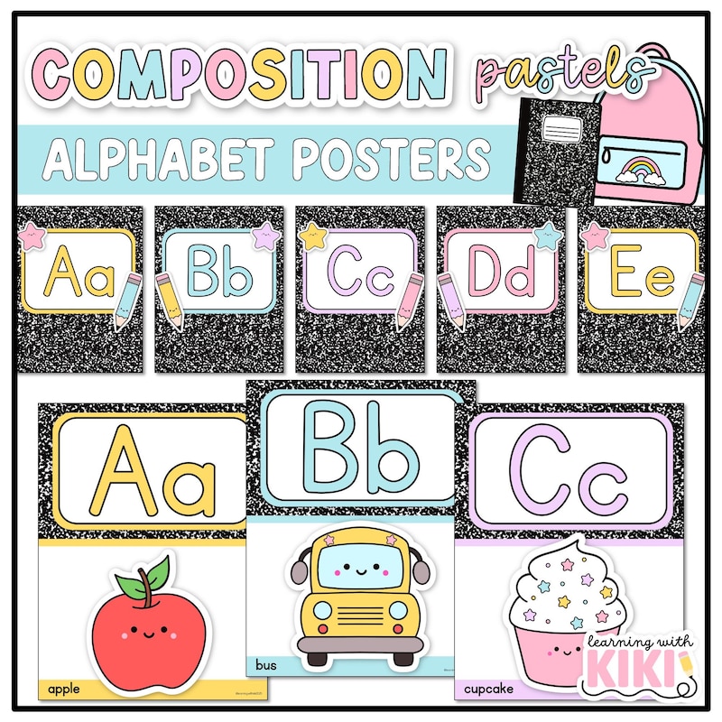 Alphabet Composition Book - Etsy