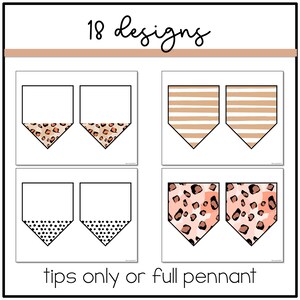 Modern Leopard Banner, Bunting, Bulletin Board, Cheetah Classroom Decor ...