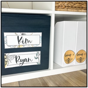 Bee Classroom Decor | Name Tags | Classroom Labels | Editable - Etsy