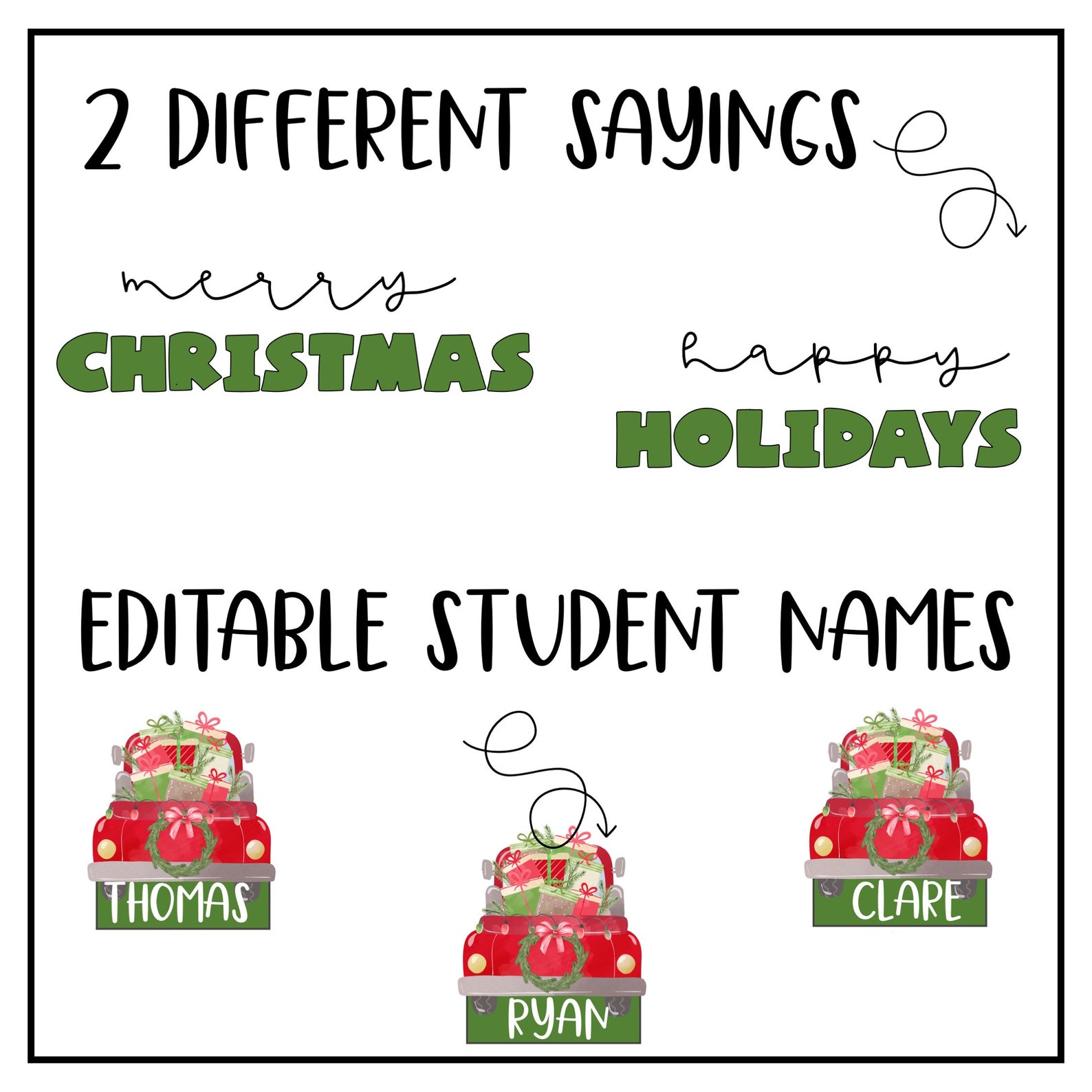 Christmas Bulletin Board Boho Rainbow Ideas - Etsy