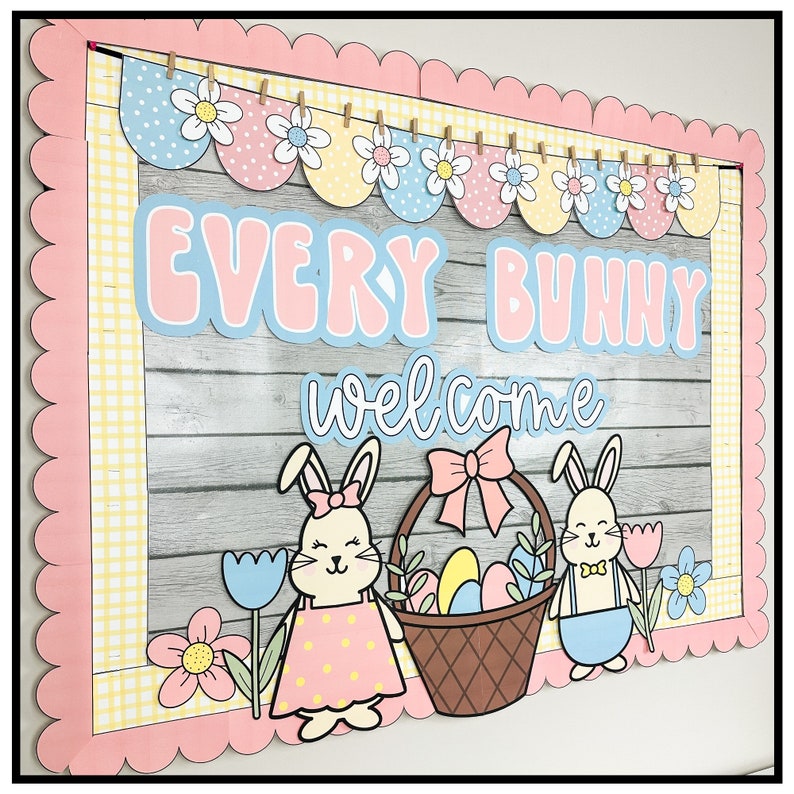 Easter Bulletin Board Kit, Classroom Decor - Etsy