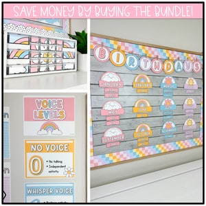 Pastel Dreams Decor Bundle | Editable | Theme | Rainbow Cloud ...