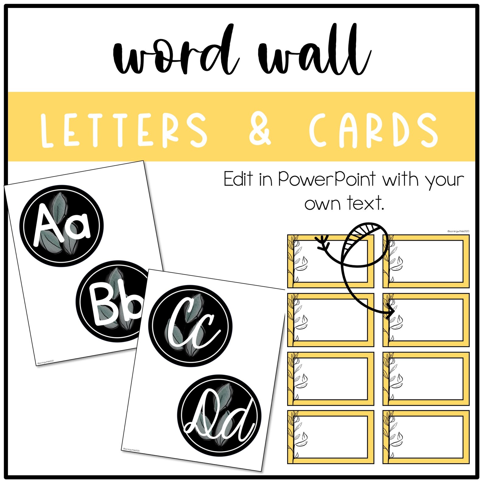 Bee Classroom Decor Alphabet Posters Number Posters Word - Etsy