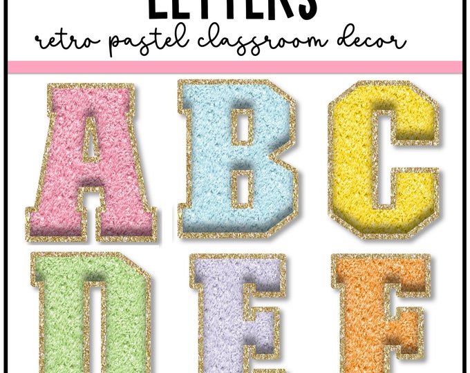 Retro Pastel Classroom Decor Bundle | Editable - Etsy Canada