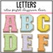 Retro Pastel Bulletin Board Letters | Varsity Patch Letters - Etsy