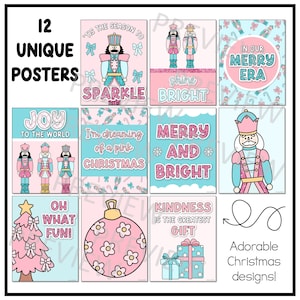 Christmas Classroom Posters | Classroom Decor | Pinkmas | Nutcracker - Etsy