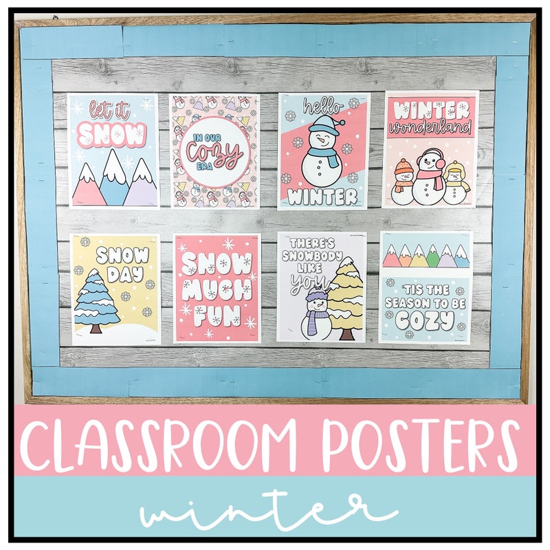 Snowman Classroom Poster - Etsy