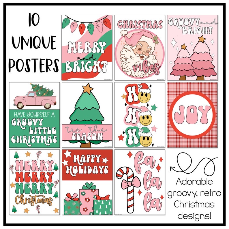 Christmas Classroom Posters Classroom Decor Retro - Etsy