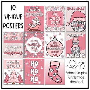 Christmas Classroom Posters, Classroom Decor, Pink Christmas, Pinkmas ...