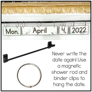 Eucalyptus and Gold Flip Calendar | Botanical - Etsy