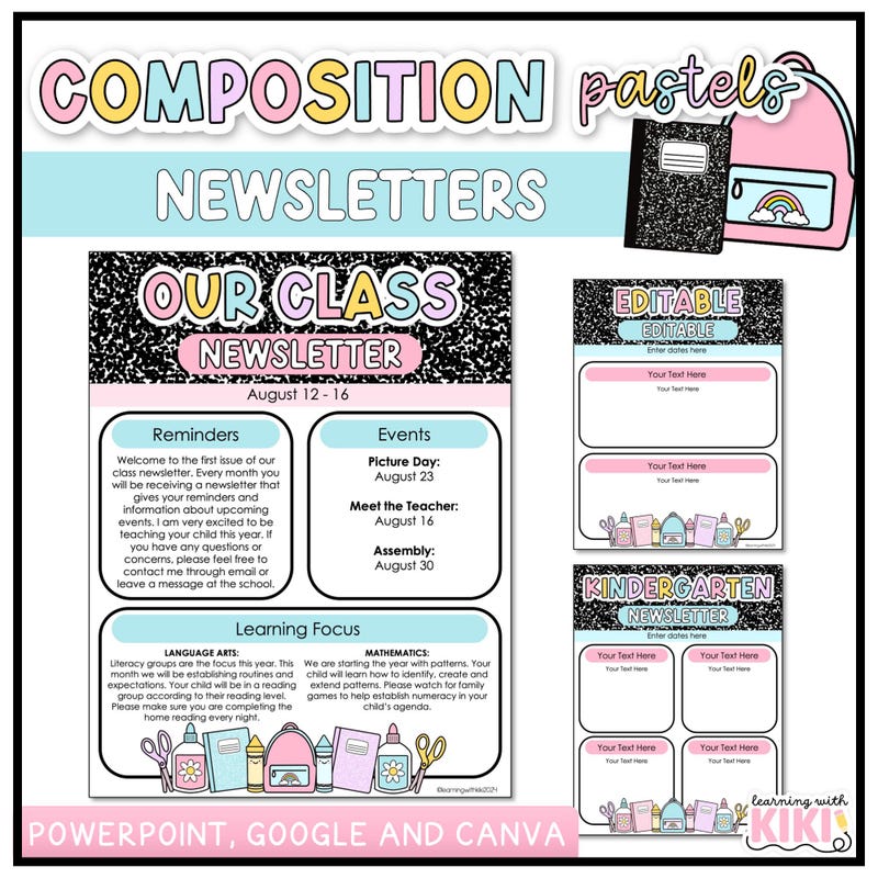 Newsletter Template - Etsy