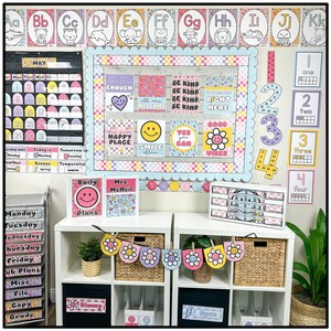Happy Brights Classroom Decor Bundle, Editable, Classroom Theme, Bright ...