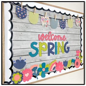 Spring Bulletin Board Kit | Classroom Decor - Etsy