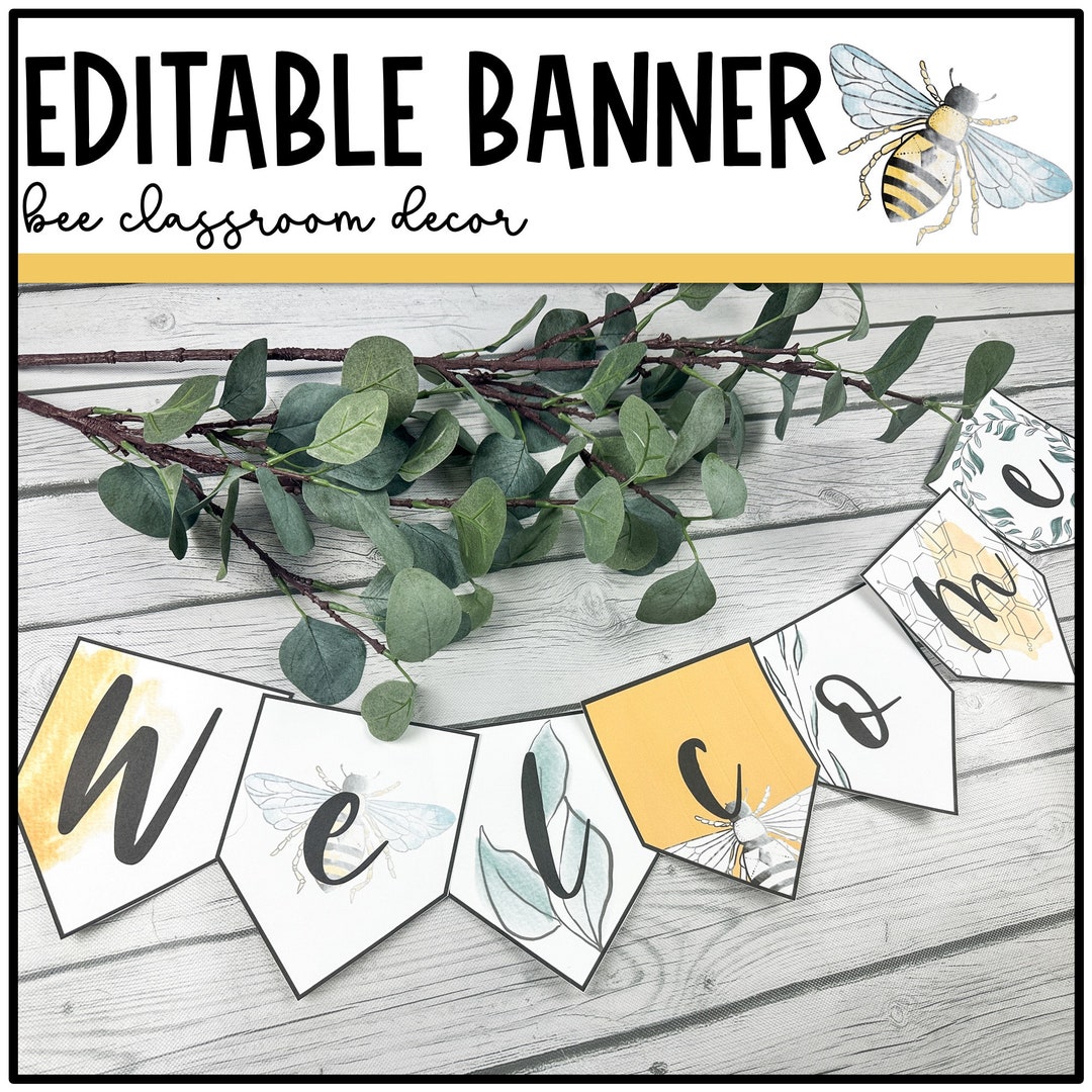 Bee Classroom Decor | Bunting | Banner | Bulletin Board - Etsy