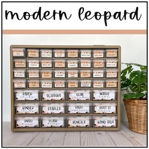 MODERN LEOPARD Classroom Decor Bundle Editable Cheetah - Etsy