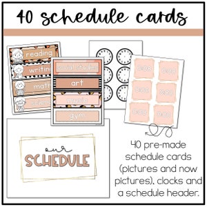 Modern Leopard Classroom Decor Classroom Schedule - Etsy