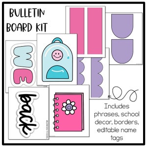 Back to School Bulletin Board, Bright Classroom Decor - Etsy