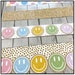 Retro Pastel Bulletin Board Borders, Smile Face Daisy, Varsity ...