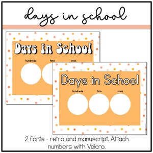 Boho Retro Calendar | Pocket Chart | Daisy Classroom Decor - Etsy